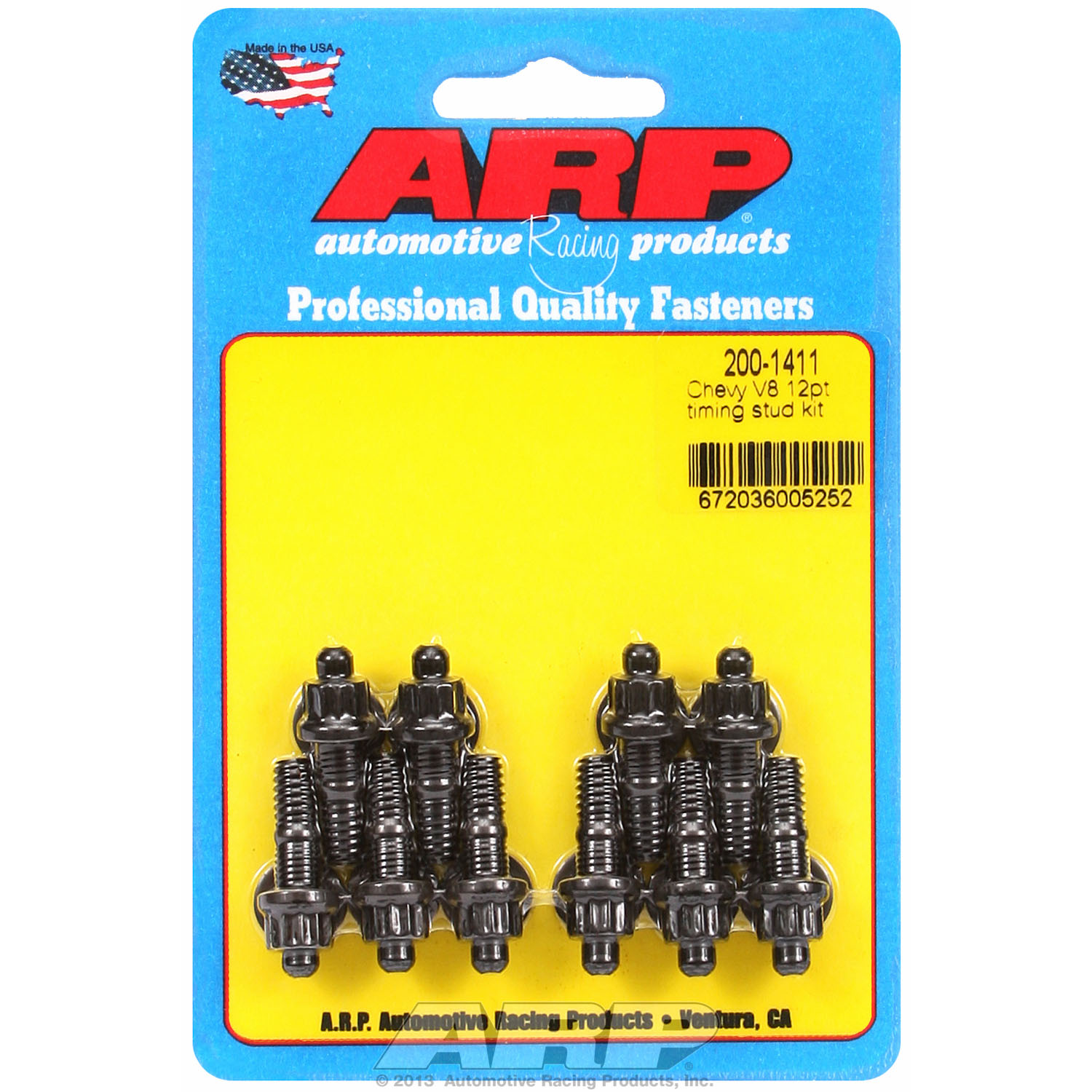 ARP, Timing Cover Stud Kit, Chev V8, 12-Point, Black Oxide ...