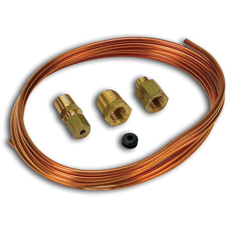 Auto Meter, Tubing & Fitting Kit, Copper, 1/8" Copper, 6 Ft ...