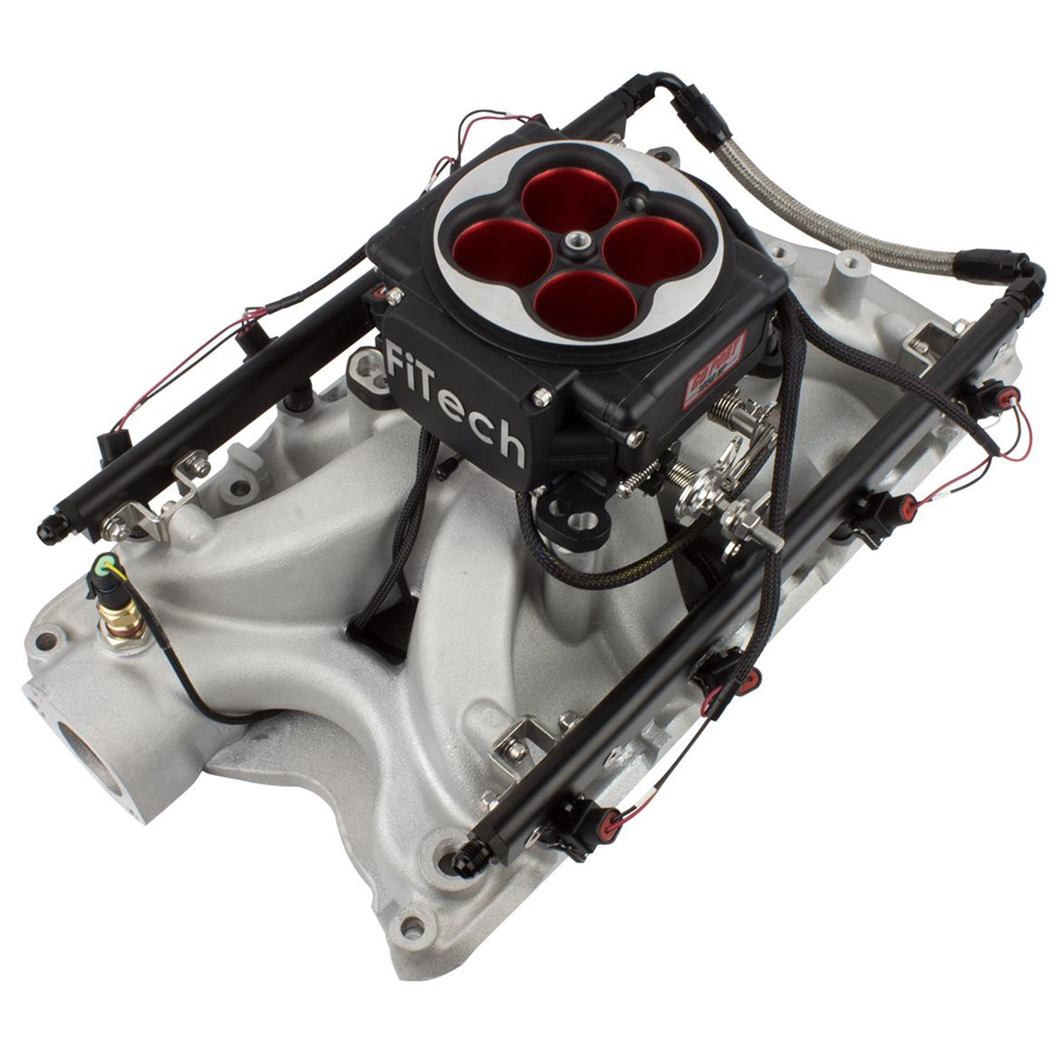 FiTech, Go Port BBC, Oval Port, 200-550HP, Matte Black Finish ...