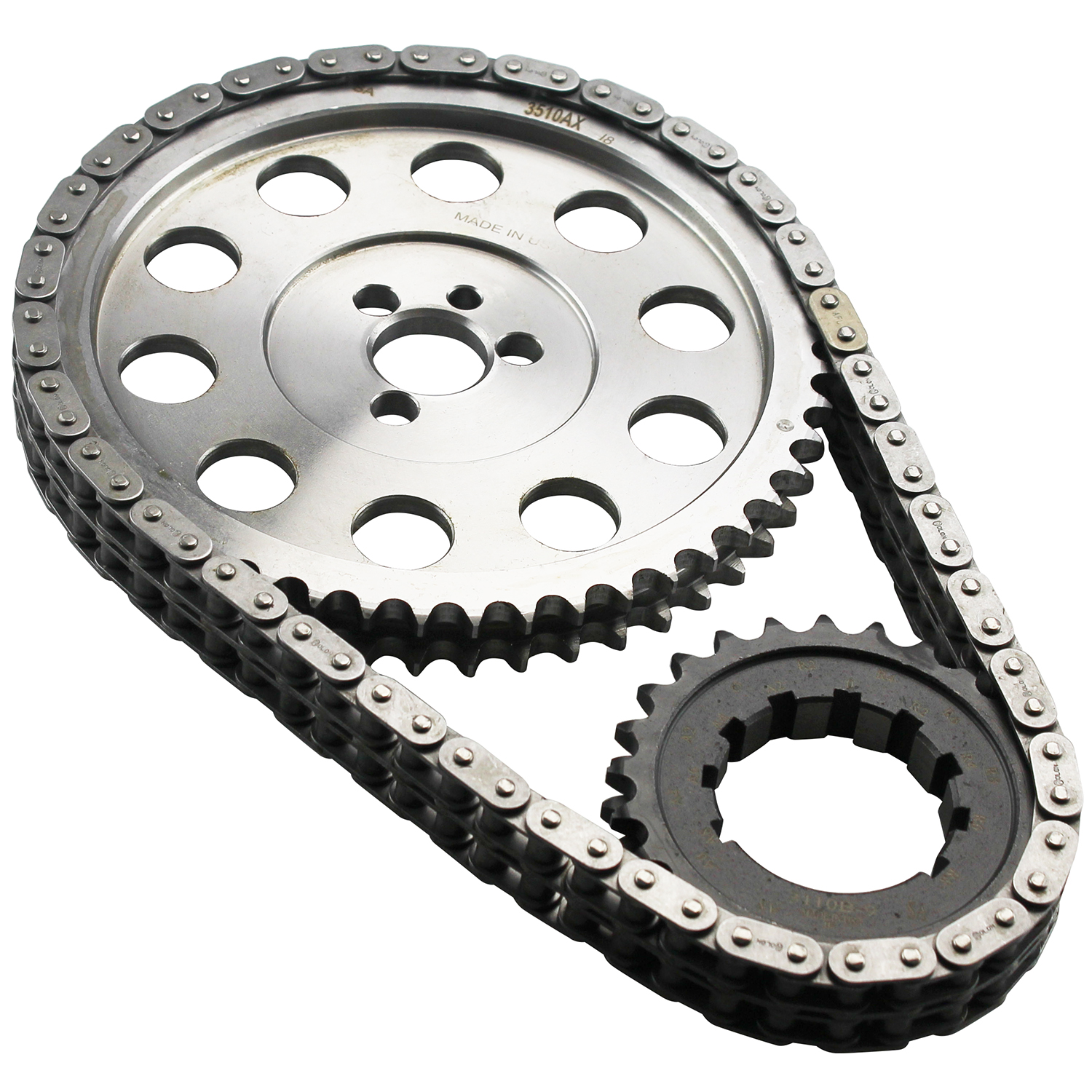 S.A. Gear, Billet Steel Double Roller Timing Set, Chev BB - Competition ...