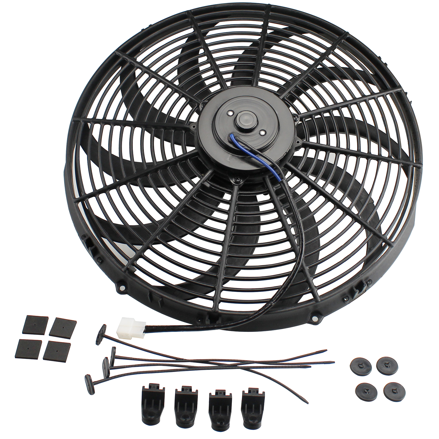 TSP, Universal Electric Cooling Fan, 16", S-Blade - Competition Products