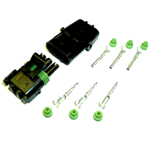 Fastronix, Weather Pack Connector Kit, 3-Pin - Competition Products