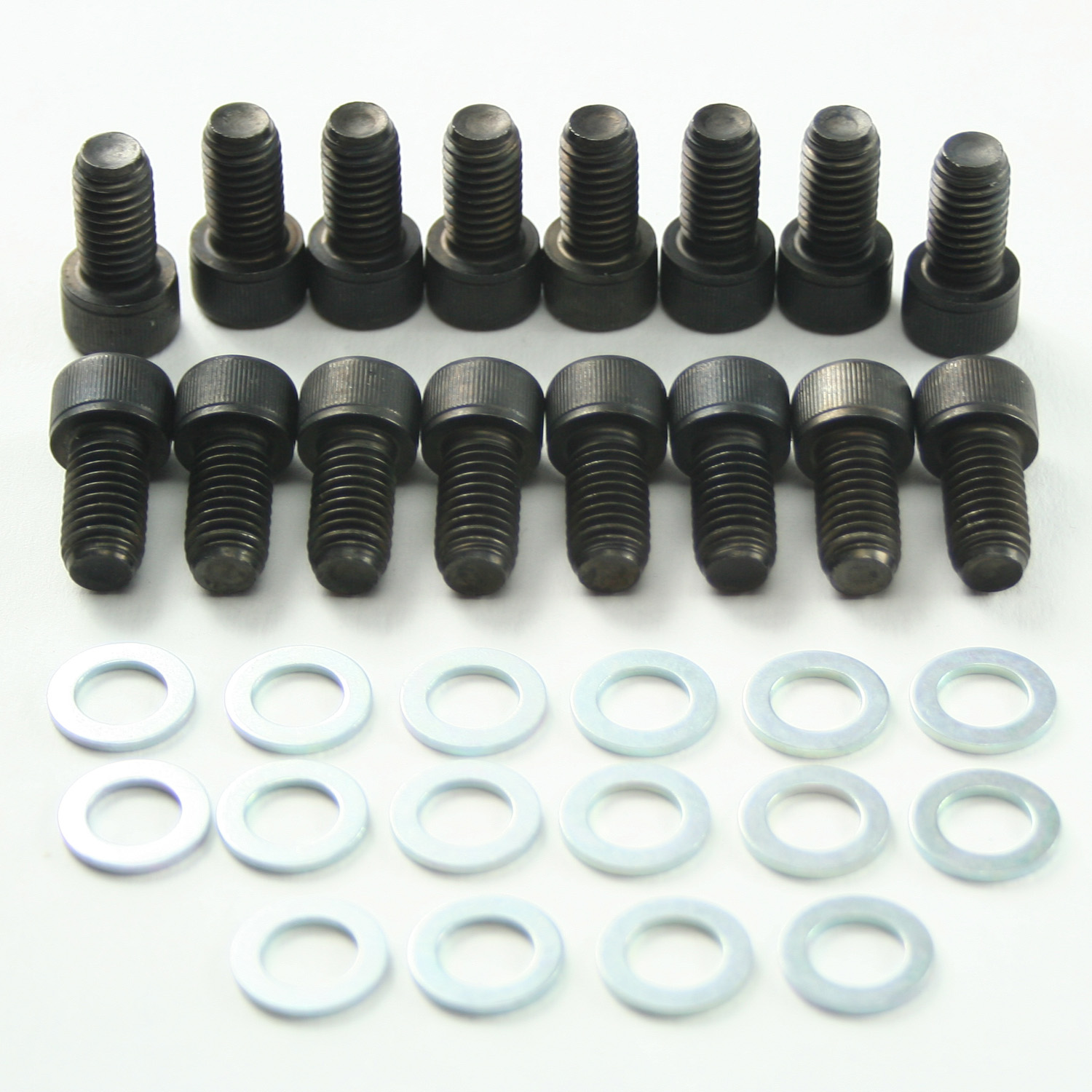 Power Products, Allen Head Header Bolts w/ Washers, Chev BB/Ford V8 3/8 ...