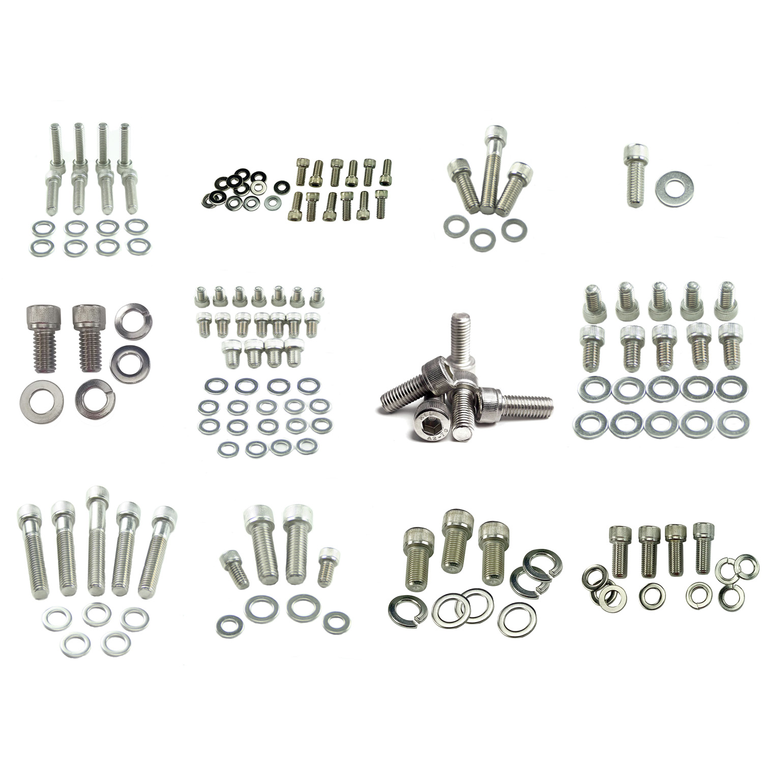 Power Products, Engine & Accessory Fastener Kit, Chev SB Vortec, Allen ...