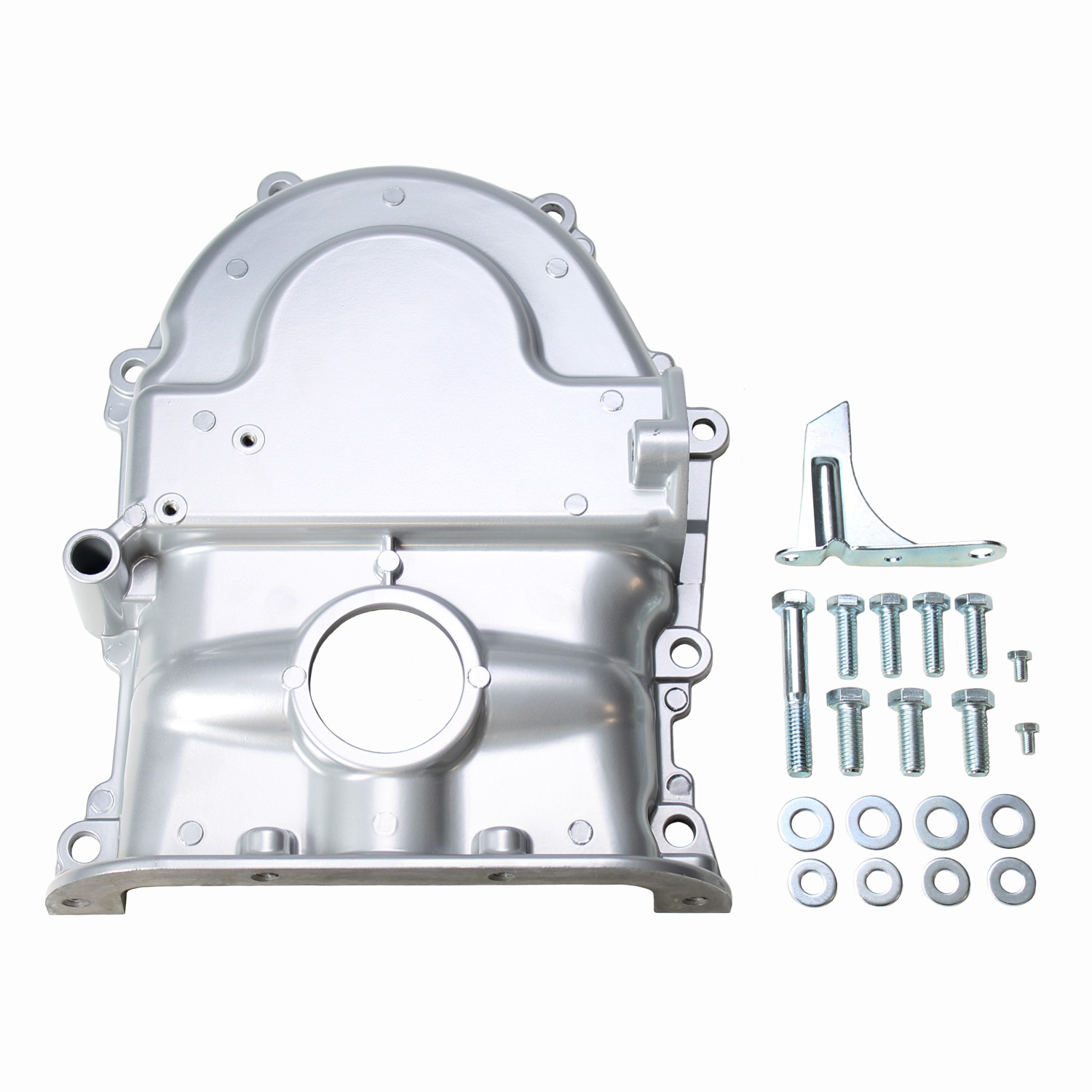 Power Products, Cast Aluminum Timing Cover, Ford FE, Satin ...