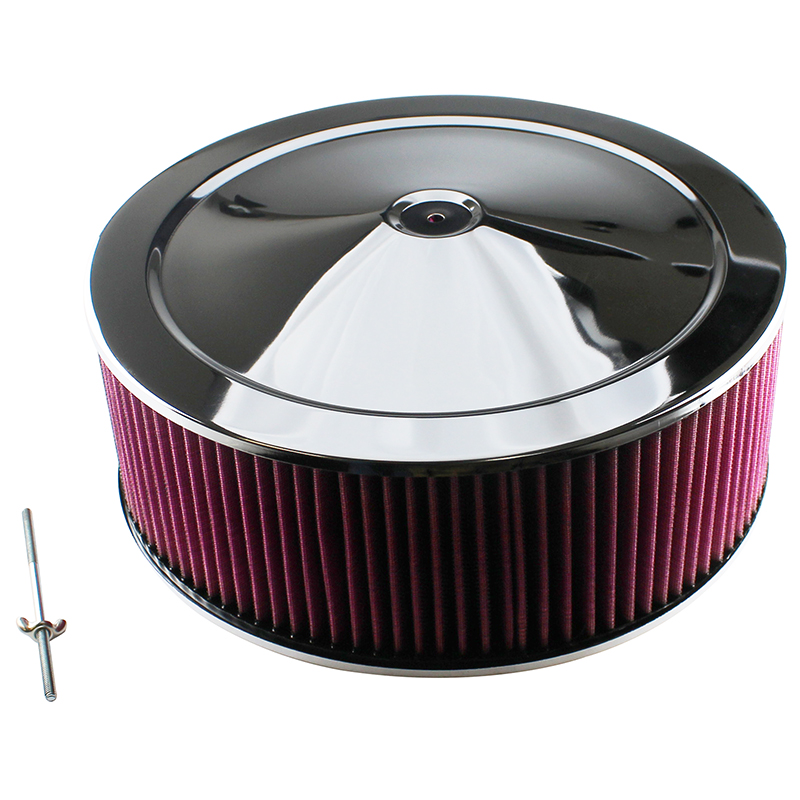 Power Products, Dominator Base Air Cleaner, 14" x 5", Chrome ...