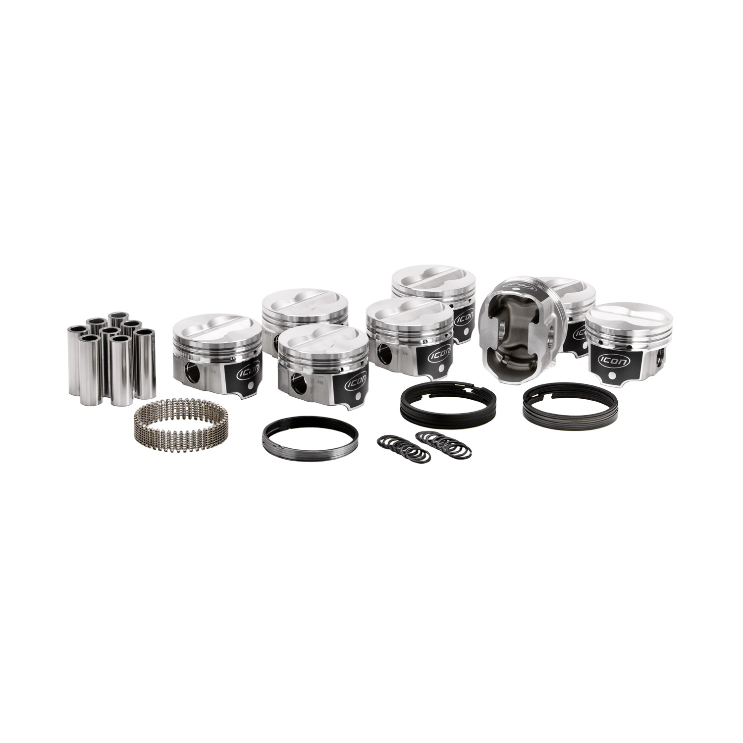 Icon FHR Series Pistons & Rings, Chev LS, Flat Top, 3.780 - Competition ...